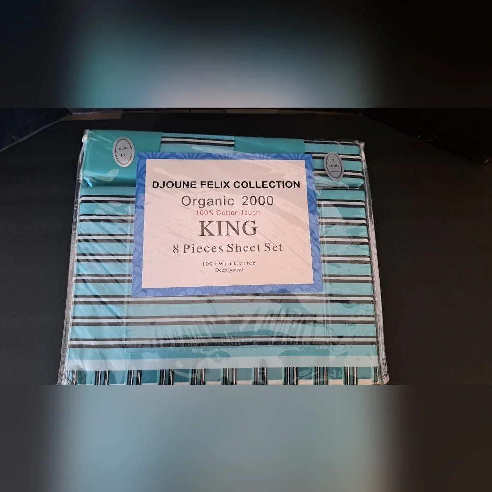 Djoune Felix | Bedding | Djoune Felix 8piece Kingsized Bedsheet Curtain ...